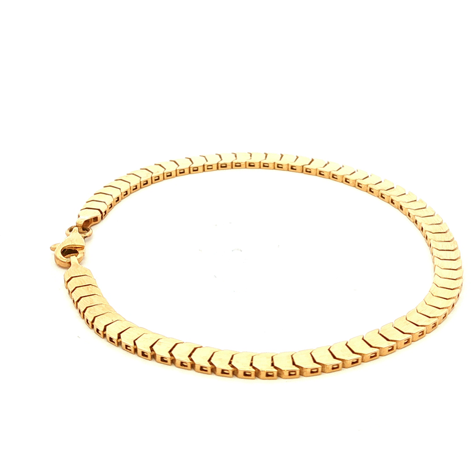 Shiny Half Round Disc Bracelet - Burrows Jewellers